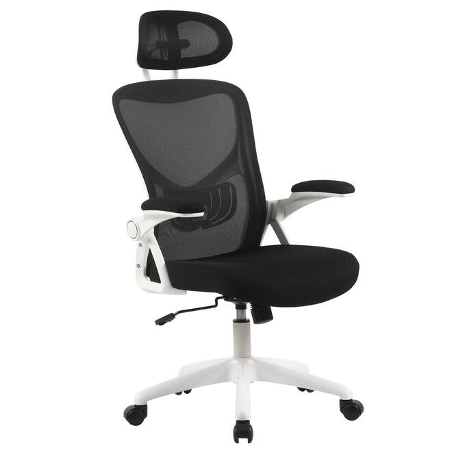 Flip Up Arms Ergonomic Desk Chair With Adjustable Height Lumbar Suppor HAST STORE